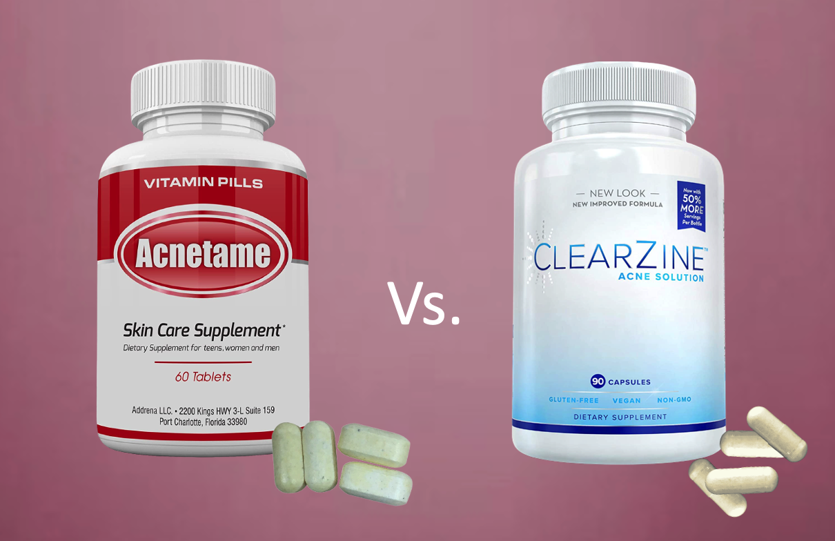 Acnetame vs Clearzine Acne Supplements | MDacne